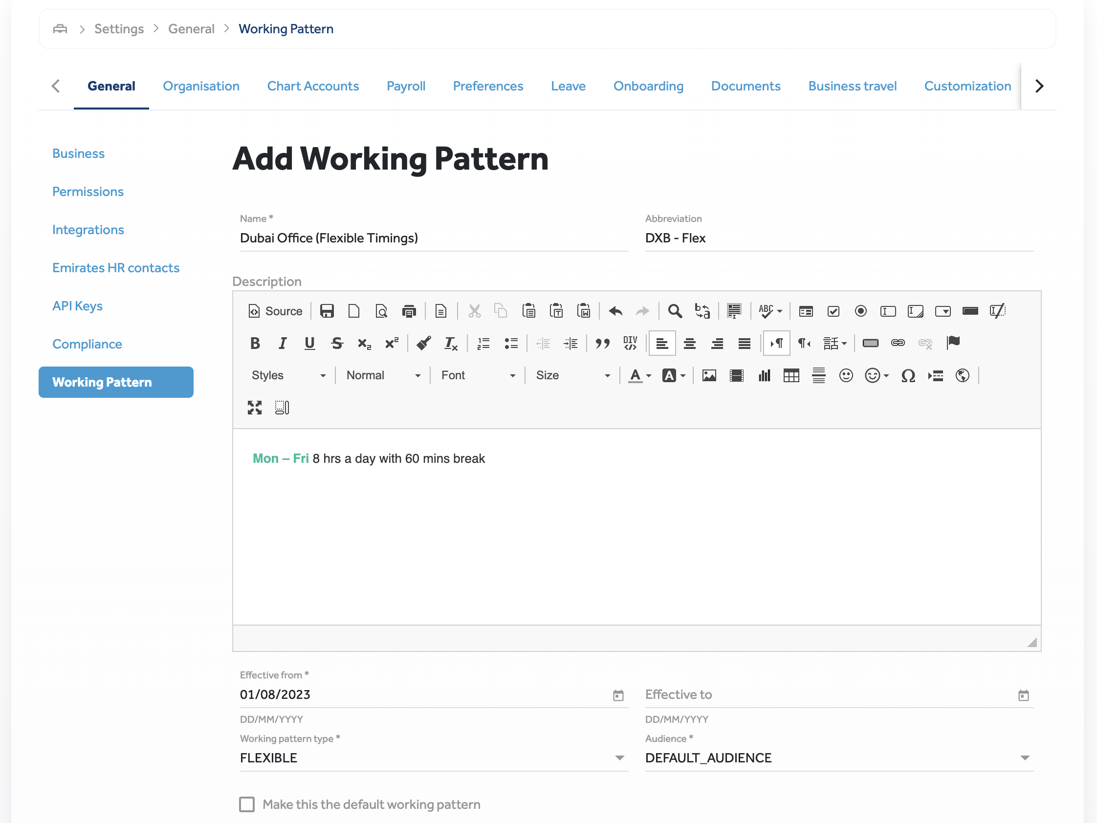 Creating working patterns – Yomly