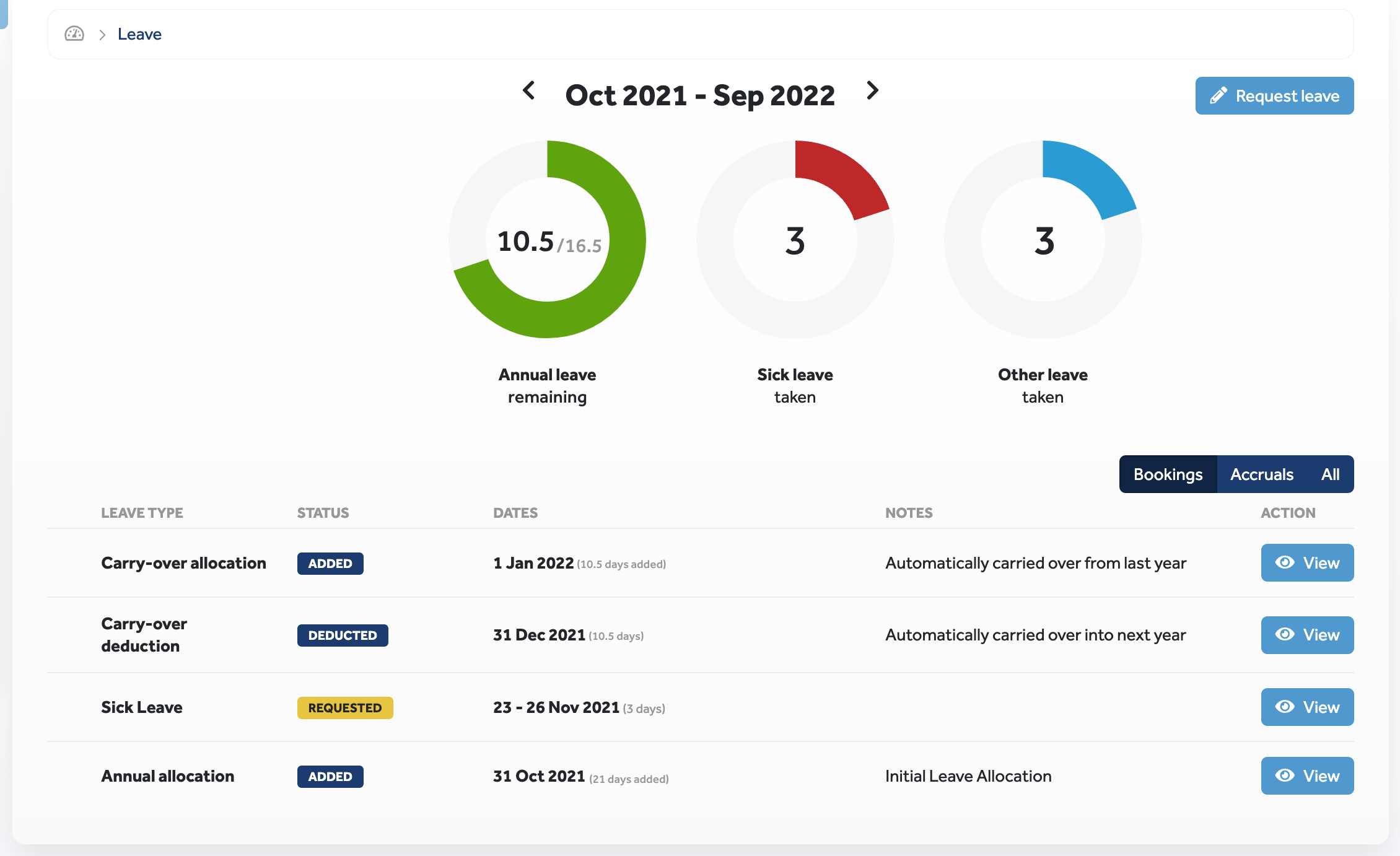 About Leave – Yomly