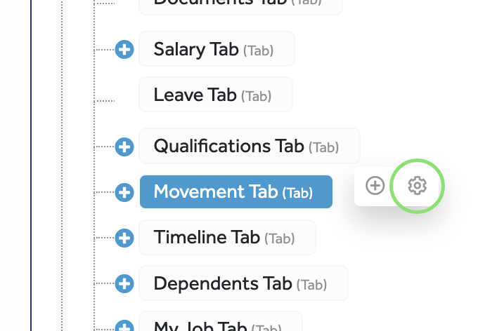 Displaying or hiding tabs on employee profiles – Yomly